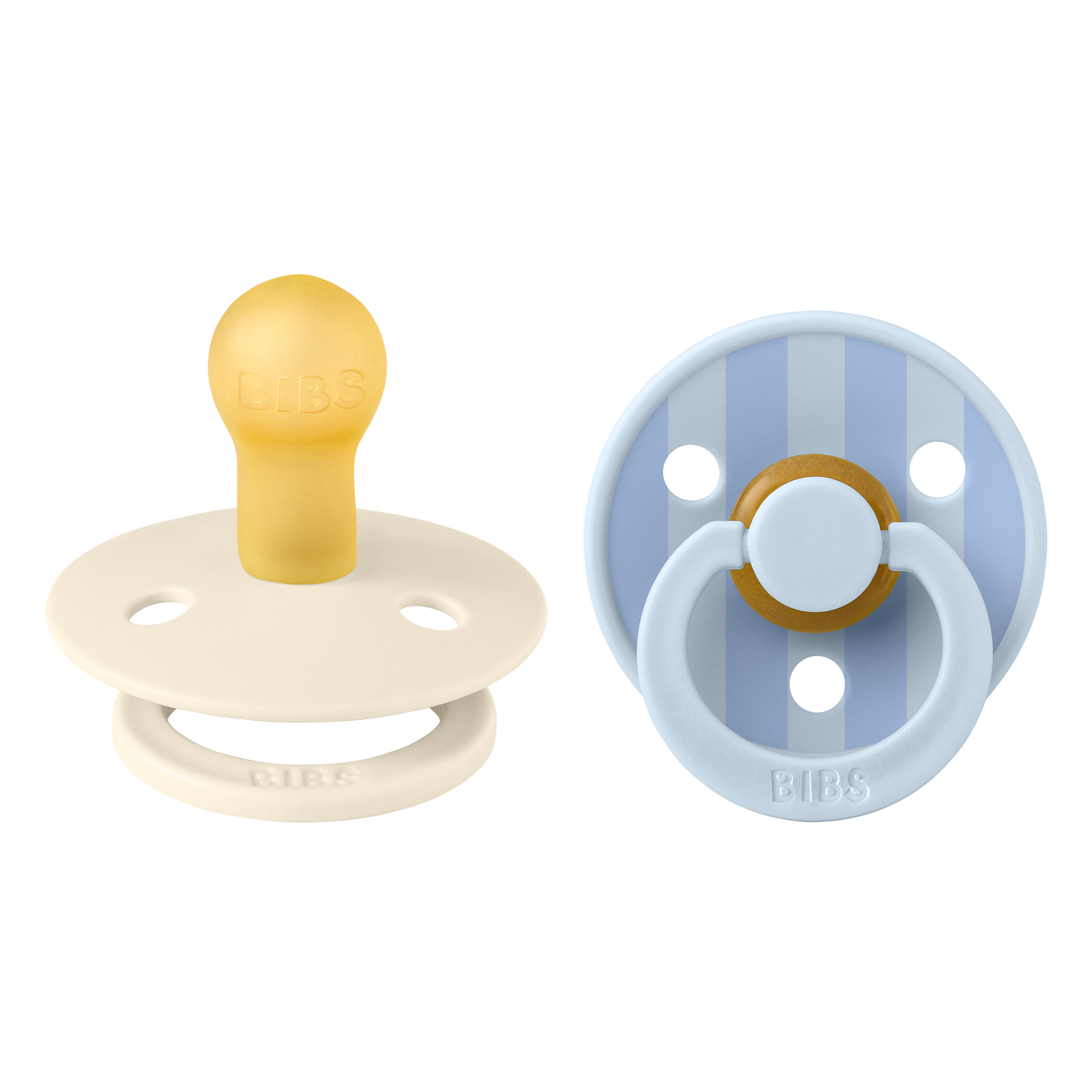 Bibs pacifier Baby Blue & Dusty Blue, 0-6m - Bears And Pears