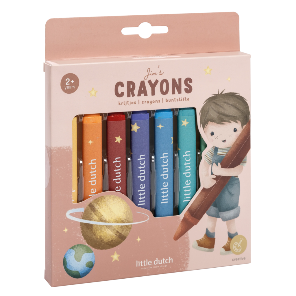 Crayon Set Of 8 Pieces - Jim and Friends - Bears And Pears